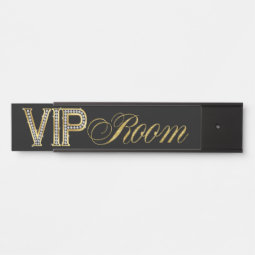 VIP Room Hanging Name Plate | Zazzle