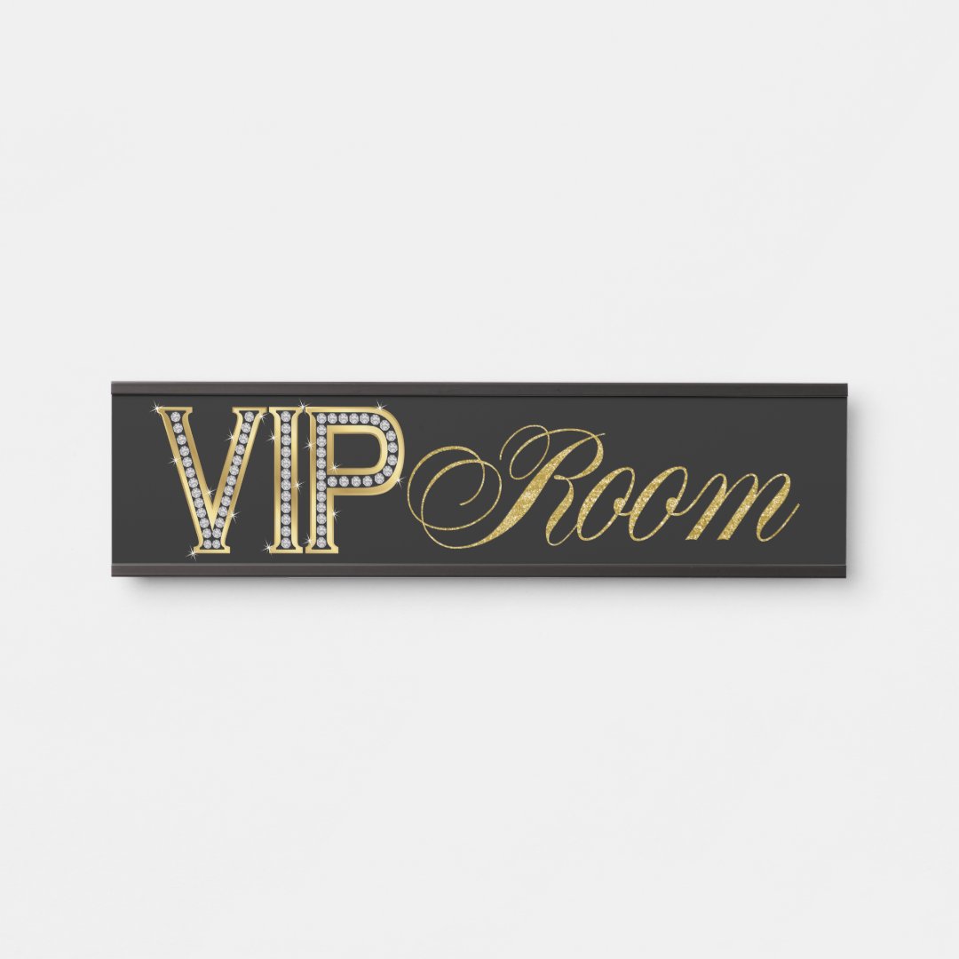 VIP Room Hanging Name Plate | Zazzle