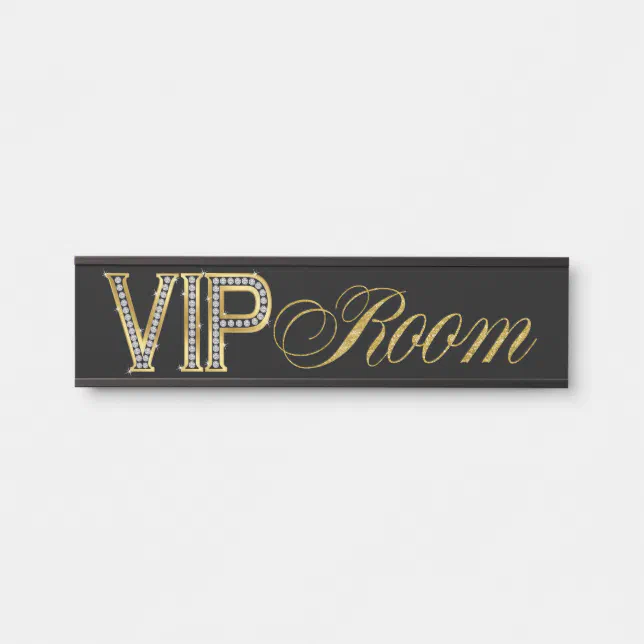 VIP Room Hanging Name Plate | Zazzle