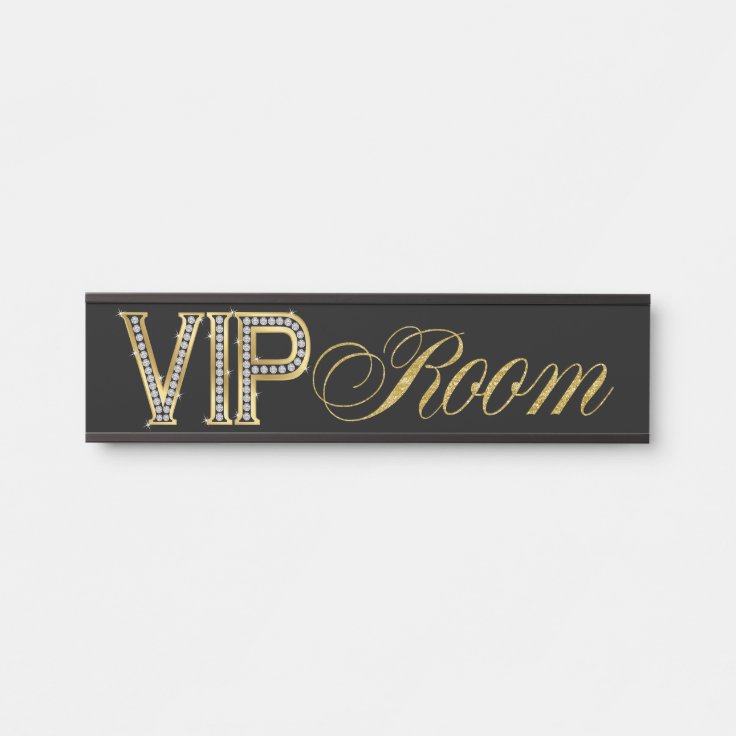 VIP Room Hanging Name Plate | Zazzle