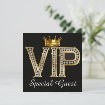 VIP Special Guest - SRF Invitation | Zazzle