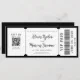 VIP Ticket Black and White Wedding Invitation | Zazzle
