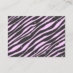 VIP Ticket Zebra Glam Purple Table Seating Cards | Zazzle