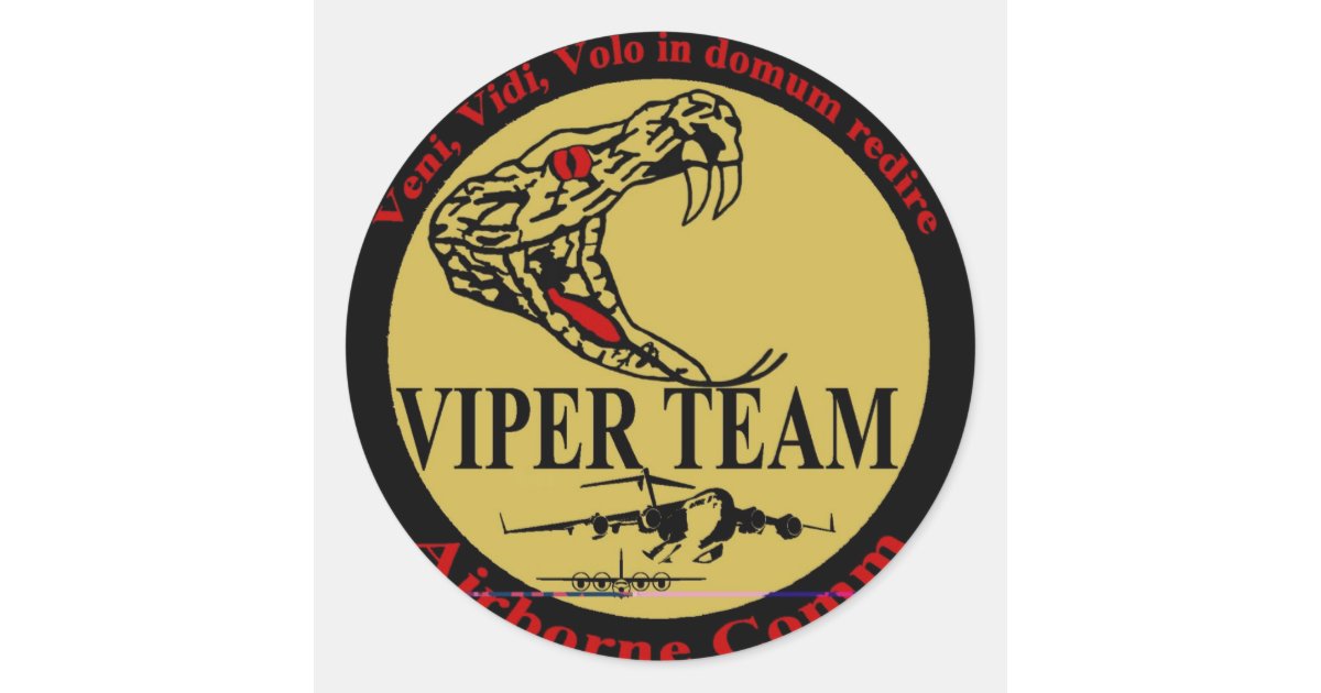 Viper Team Patch Sticker | Zazzle
