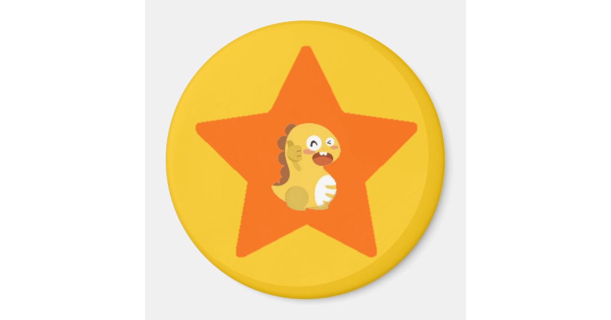 VIPKID Dino Magnet Star | Zazzle