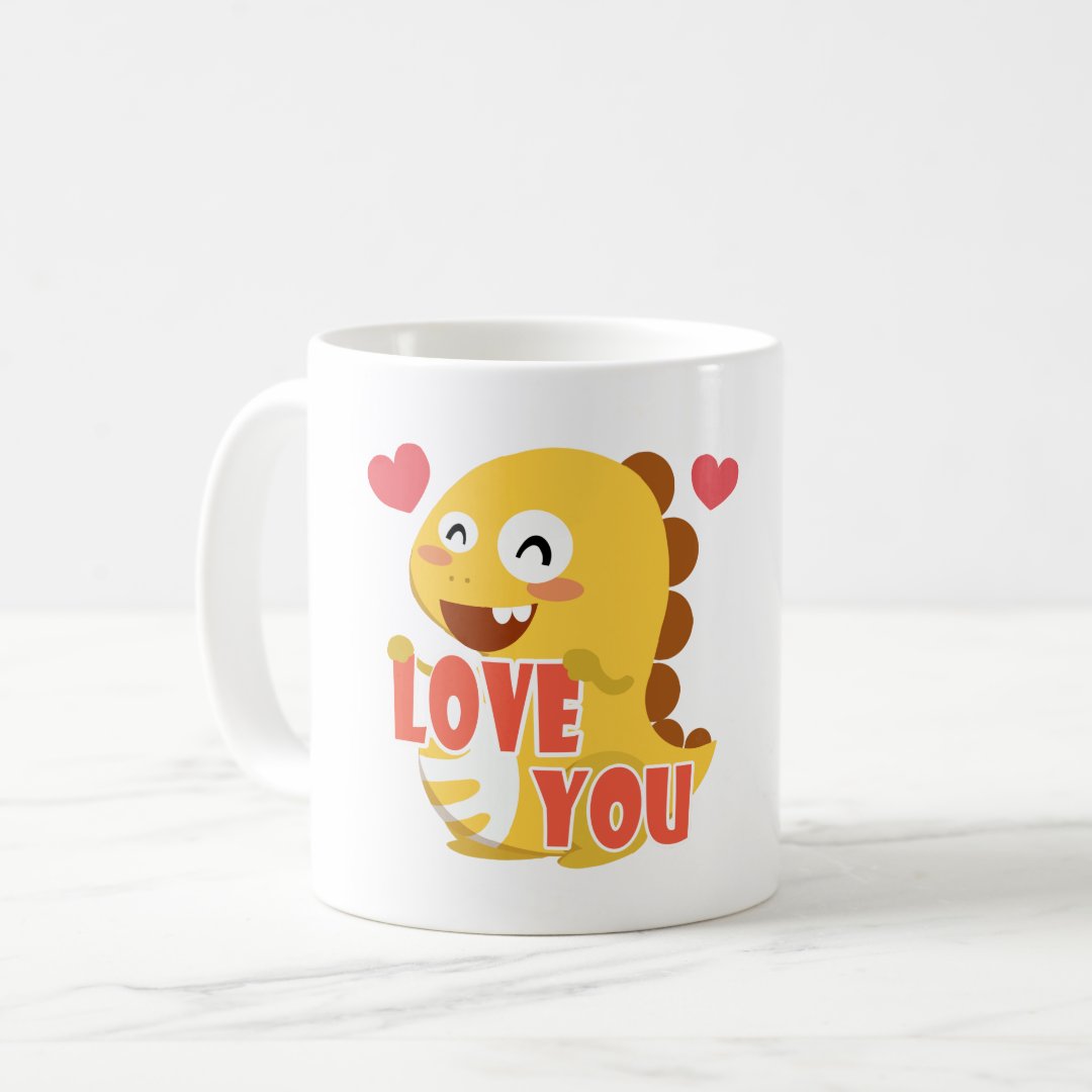 VIPKID Fall in Love Dino Mug | Zazzle