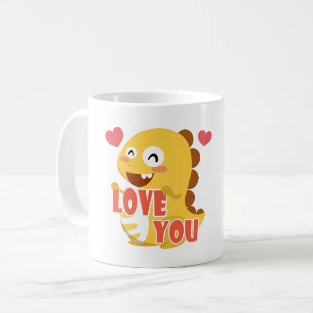 VIPKID Fall in Love Dino Mug | Zazzle