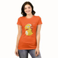 VIPKID Headset Dino T-Shirt (orange) | Zazzle