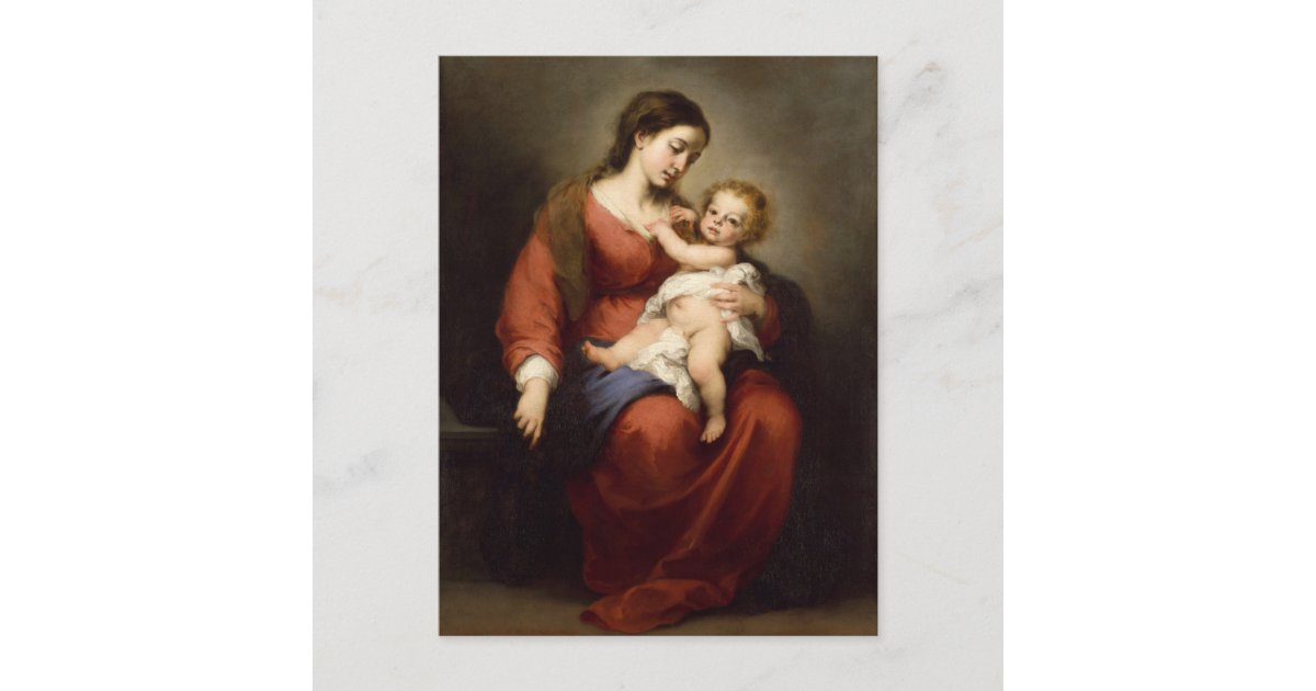 Virgin and Child Postcard | Zazzle