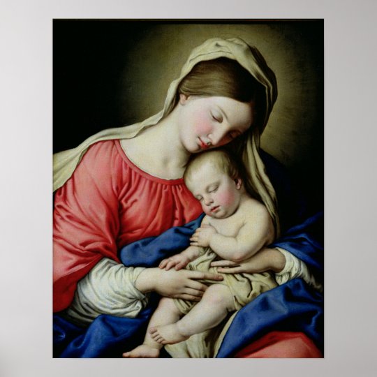 Virgin and Child Poster | Zazzle.com