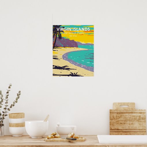 Virgin Islands National Park Trunk Bay Beach Poster | Zazzle