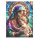 Virgin Mary and Baby Jesus Stained Glass Tissue Paper | Zazzle