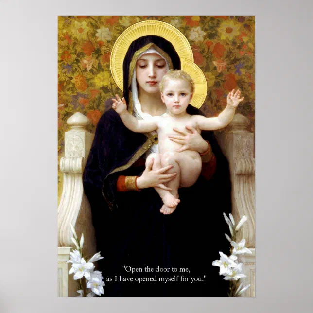 Virgin Mary And Jesus Christ Poster | Zazzle