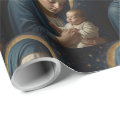 Virgin Mary and Jesus Christmas Wrapping Paper | Zazzle