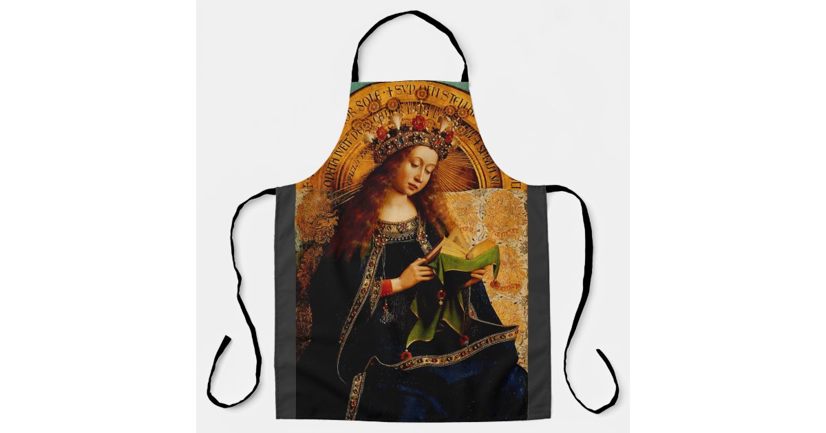Virgin Mary by Jan van Eyck Apron | Zazzle