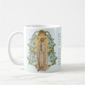 Virgin Mary Floral Religious Lady Of Fatima Coffee Mug | Zazzle