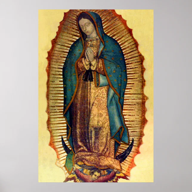 Virgin Mary Guadalupe Tilma Full Image Poster | Zazzle