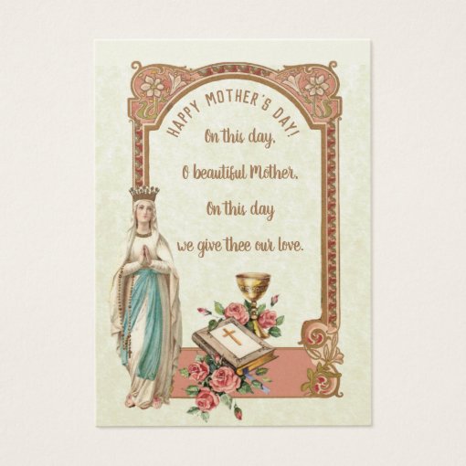 Virgin Mary Mothers Day Remembrance Cards Zazzle