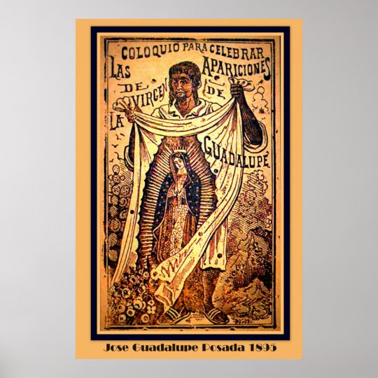 Virgin Mary Our Lady-Jose Guadalupe Posada Poster | Zazzle.com