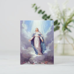 Virgin Mary Postcard | Zazzle