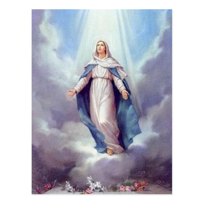 Virgin Mary Postcard | Zazzle.com