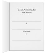 Virgin Mary Religious Catholic Mass Offering Card | Zazzle