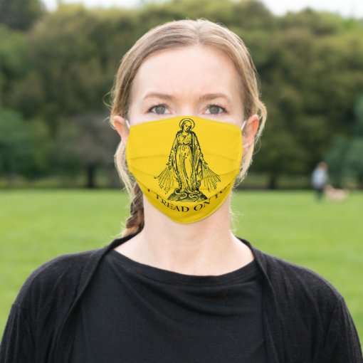 Virgin Mary Religious Corona Virus Covid 19 Adult Cloth Face Mask | Zazzle