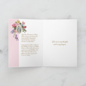 Virgin Mary Religious Roses Rosary Floral Catholic Card | Zazzle