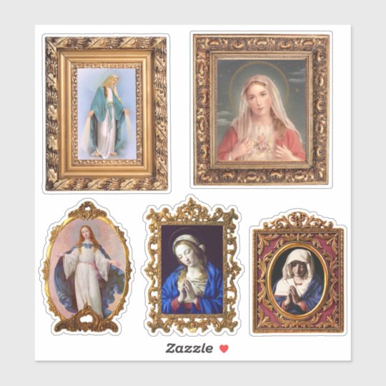 Virgin Mary Sticker | Zazzle.com