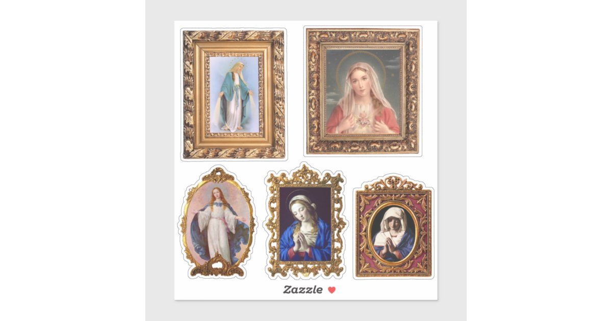 Virgin Mary Sticker | Zazzle