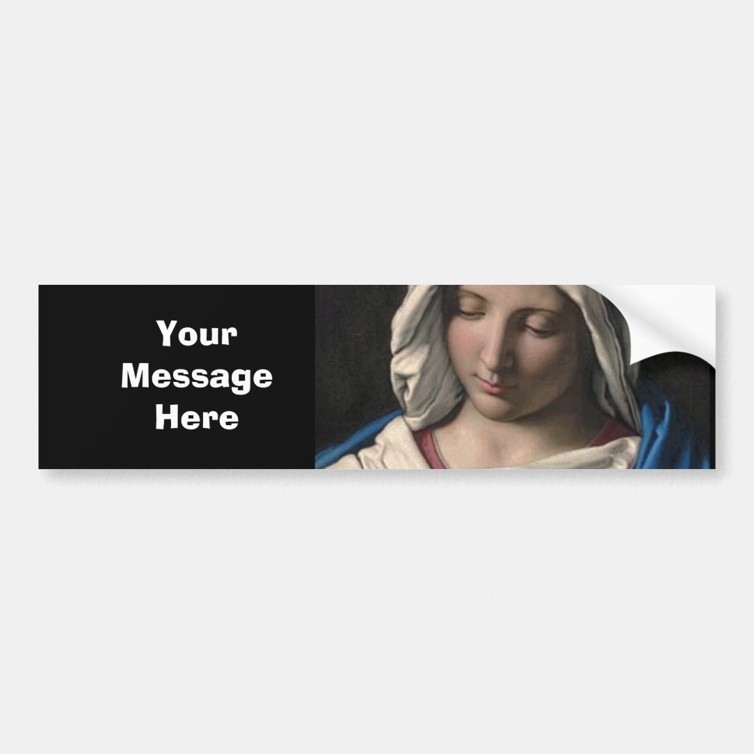 Virgin Mary / Virgen Maria Bumper Sticker | Zazzle