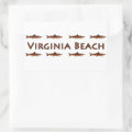Virginia Beach Cobia Saltwater Fishing Logo Rectangular Sticker | Zazzle