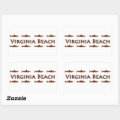 Virginia Beach Cobia Saltwater Fishing Logo Rectangular Sticker | Zazzle