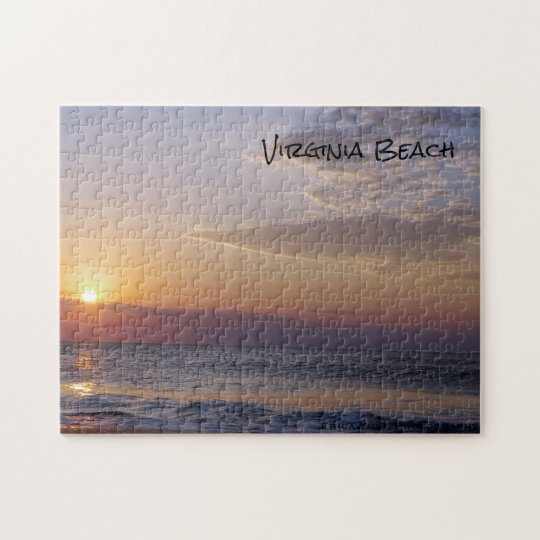 Virginia Beach Sunrise Jigsaw Puzzle | Zazzle.com