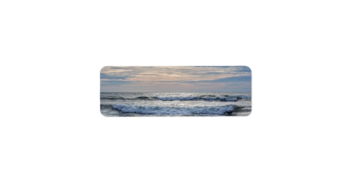 Virginia Beach Sunrise Label | Zazzle