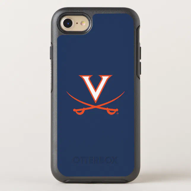 Virginia Cavaliers V Swords | Orange Otterbox iPhone Case | Zazzle