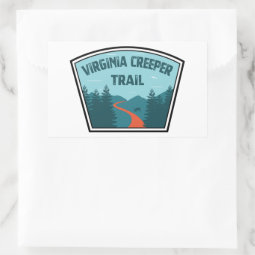 Virginia Creeper Trail Rectangular Sticker | Zazzle