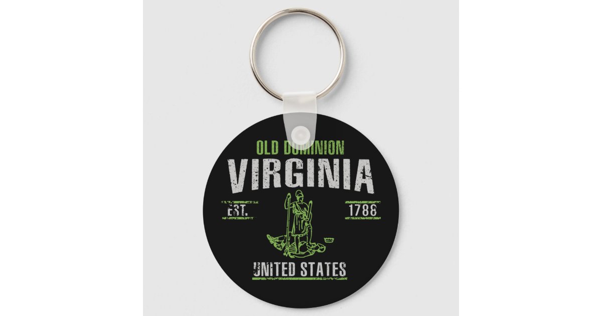 Virginia Keychain | Zazzle