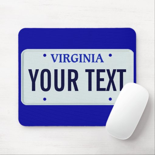 Virginia license plate mouse pad | Zazzle