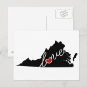 Virginia Love! Gifts for VA Lovers Postcard | Zazzle