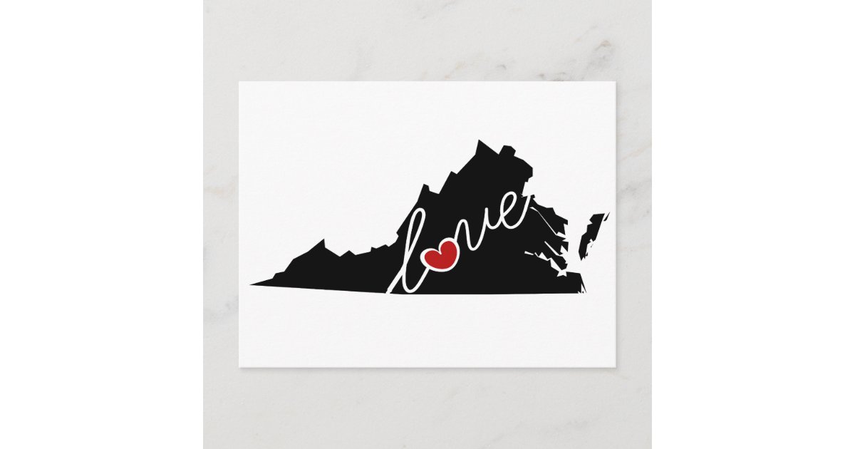 Virginia Love! Gifts for VA Lovers Postcard | Zazzle