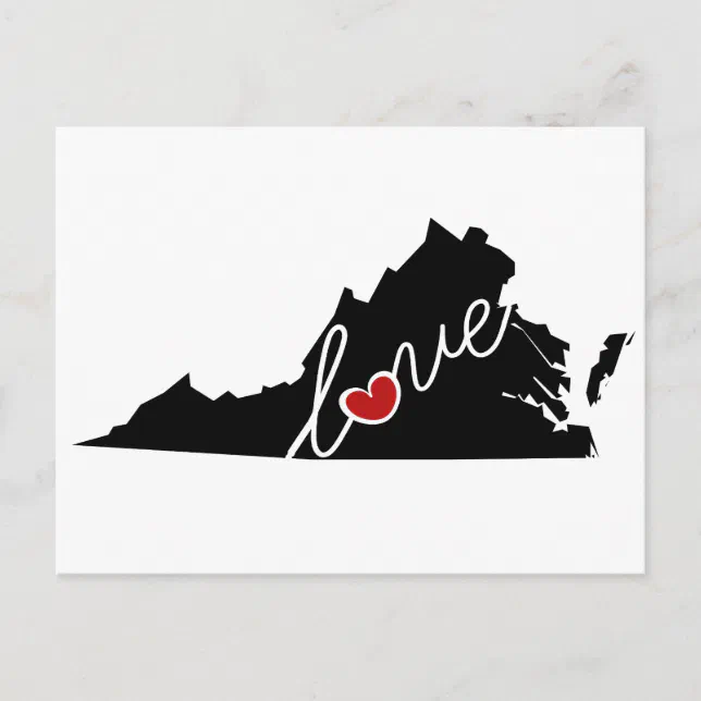Virginia Love! Gifts for VA Lovers Postcard | Zazzle