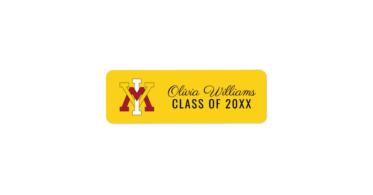 Virginia Military Institute Insignia | Graduation Label | Zazzle