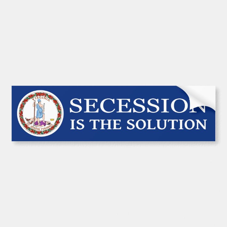 Virginia Secession Bumper Sticker | Zazzle