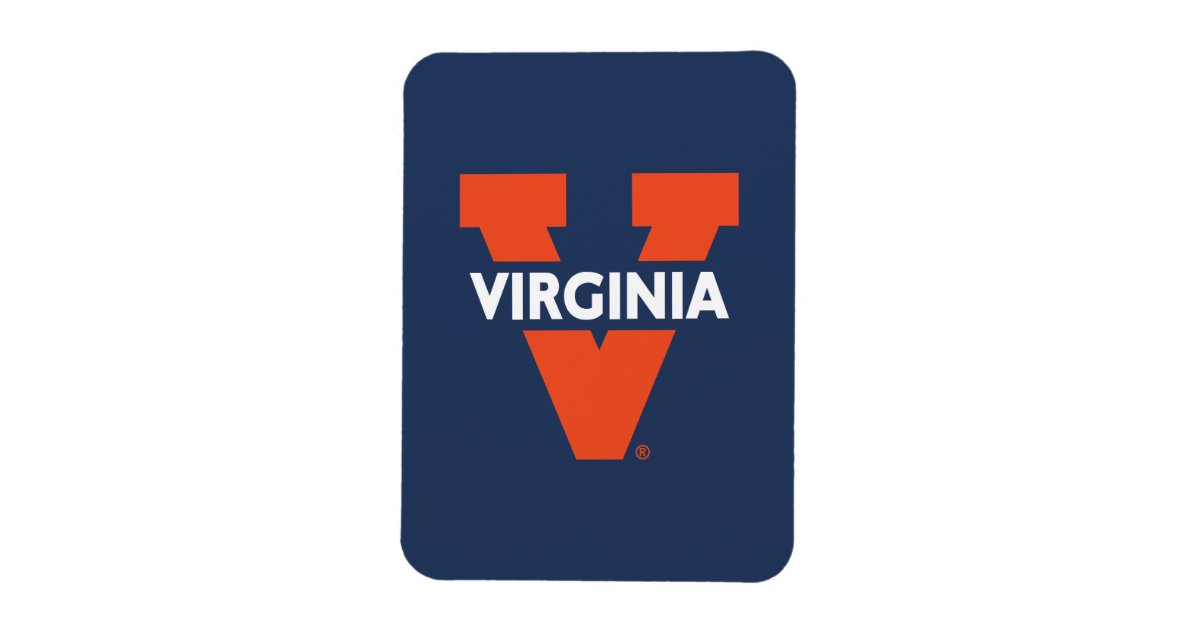 Virginia Split V Magnet | Zazzle