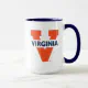 Virginia Split V Mug | Zazzle