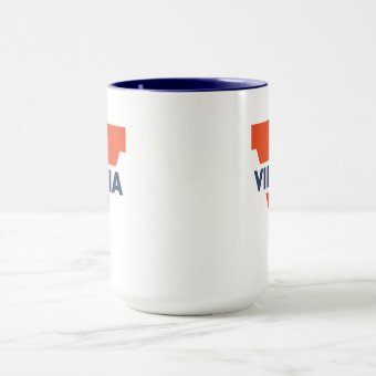 Virginia Split V Mug | Zazzle