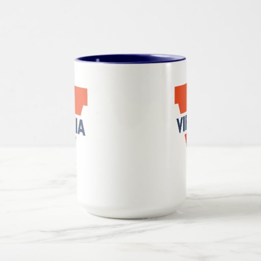 Virginia Split V Mug | Zazzle
