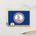 Virginia State Flag and Seal Postcard | Zazzle