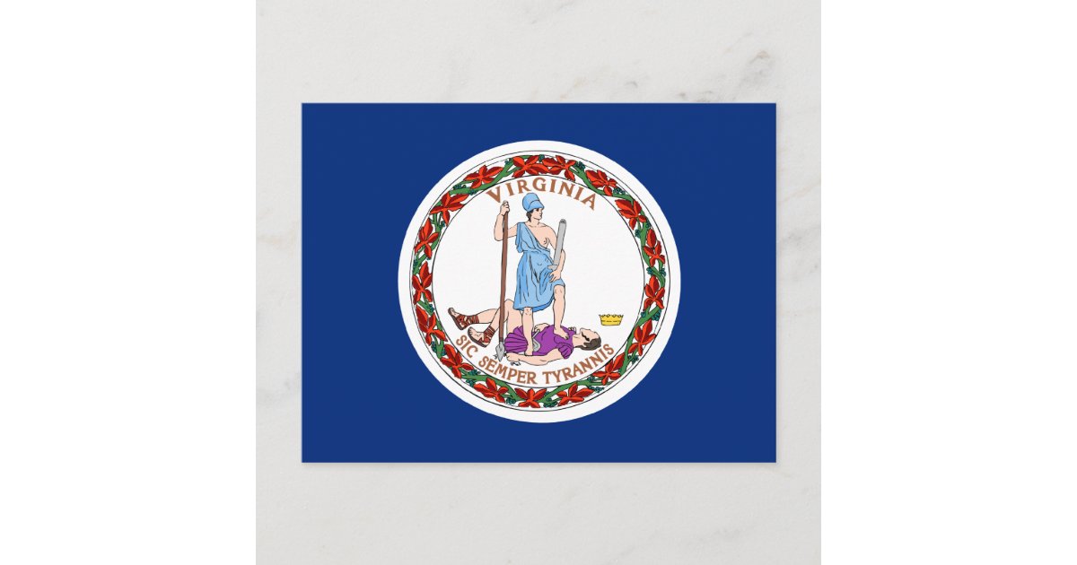Virginia State Flag Postcard | Zazzle